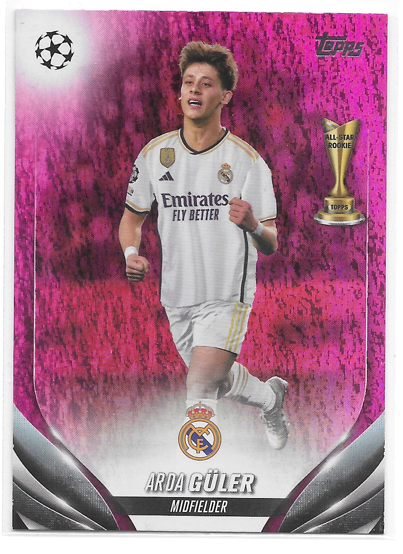 Arda Guler (Real Madrid) Pink Sparkle Topps UCC Flagship 23-24 – The ...
