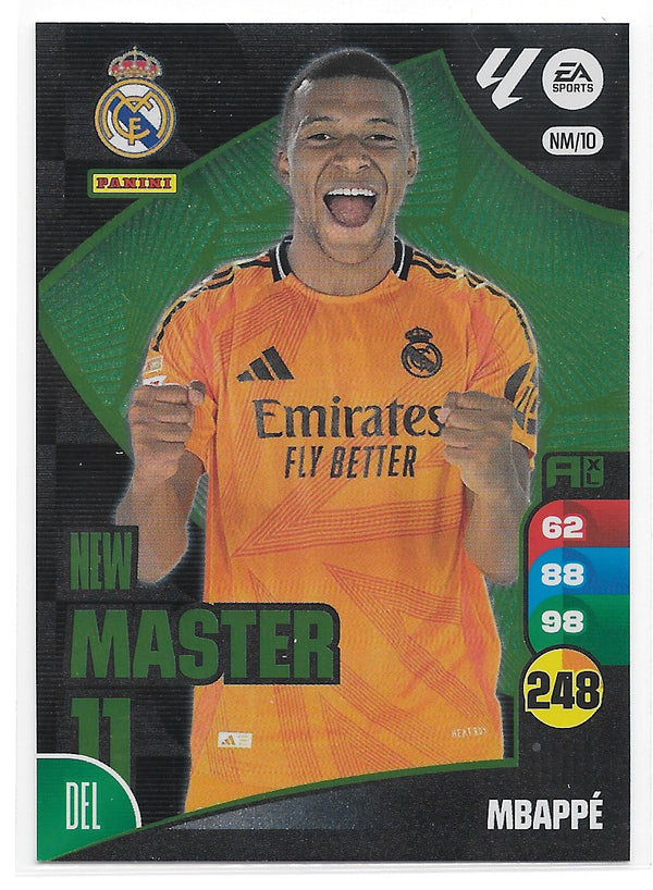 Kylian Mbappe (Real Madrid) New Master Panini La Liga Adrenalyn XL 24 ...